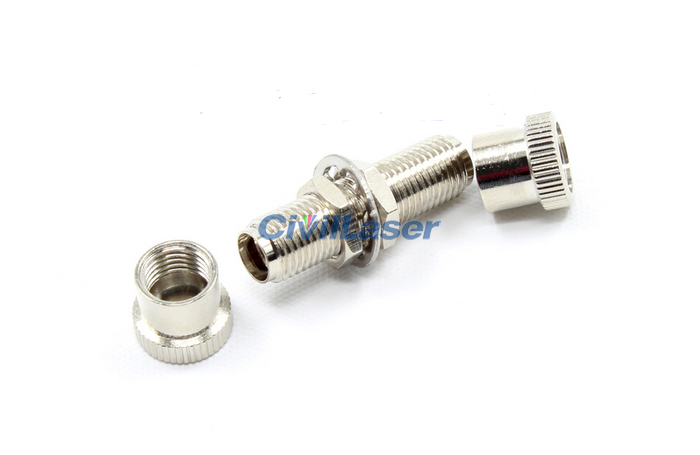 SMA905 Single Core Fiber Optic Adapter Metal Flange