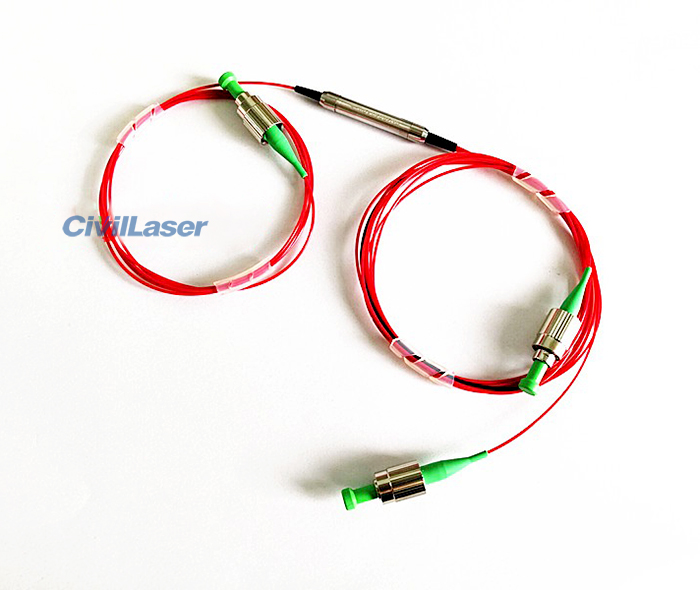 1x2 780nm 850nm PM Fiber Coupler Polarization Beam Splitter FC/APC Slow ...