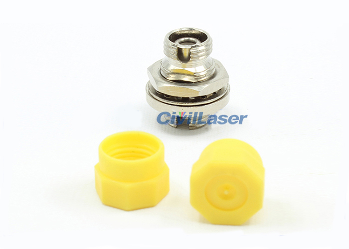 Large D FC Single mode Single Core Fiber Optic Adapter