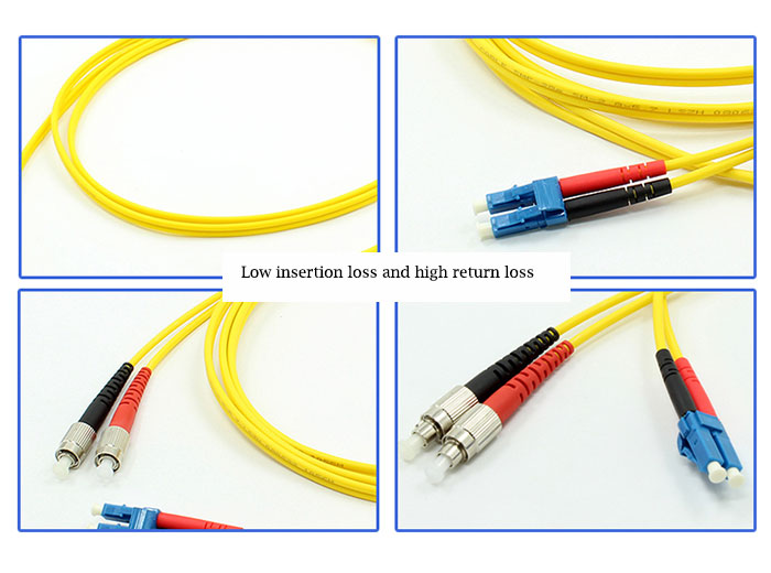 FC-LC 단일 모드 Double Core Fiber Patch Cord