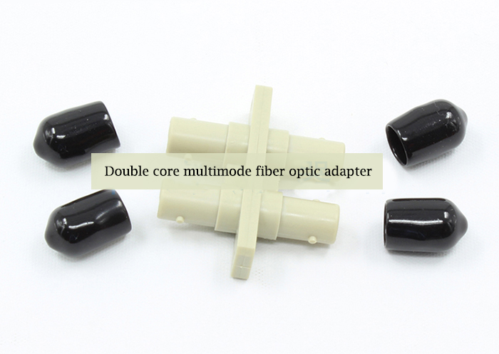Double Core Multimode Plastic Fiber Optic Adapter Fiber Coupler ST ...