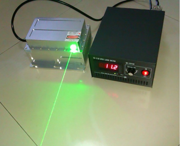 532nm 50mW Diode Pumped Laser 녹색 레이저 소스 조정 가능한 출력 전력