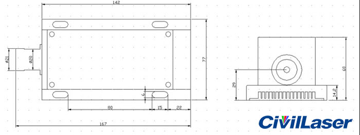589nm 1000mW 노란색 dpss laser High quality CW Laser with Modulation