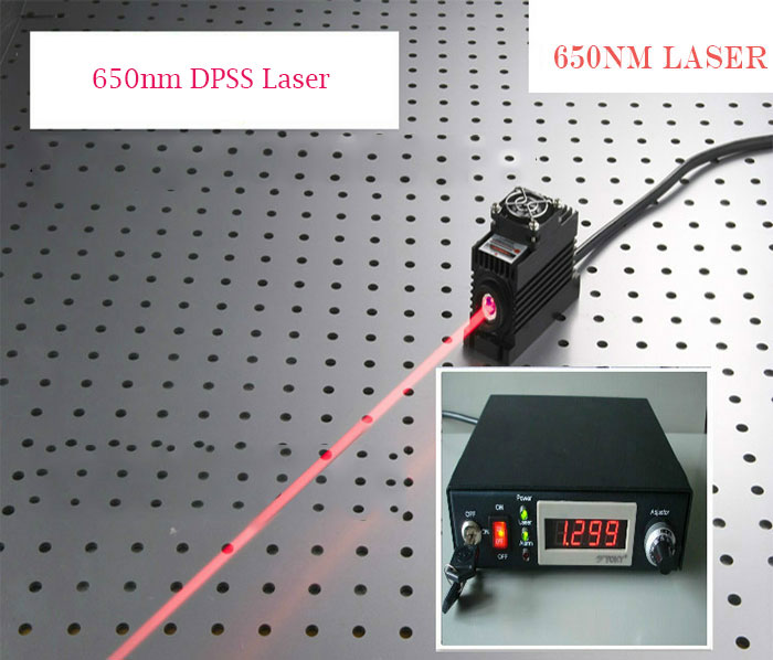 655nm/660nm 2000mW 레드반도체 레이저 실험실 조정 가능 공급전원