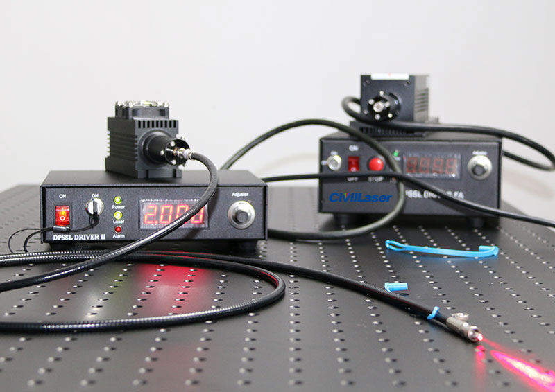 655nm/660nm 100mW~3600mW 섬유 결합 레이저 with Power Supply Support Modulation