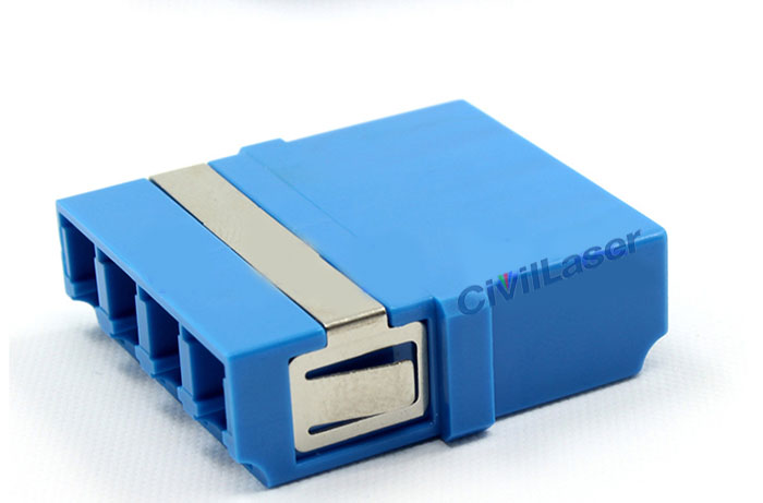 LC 단일 모드 Four Core Integrated Type Fiber Optic Adapter