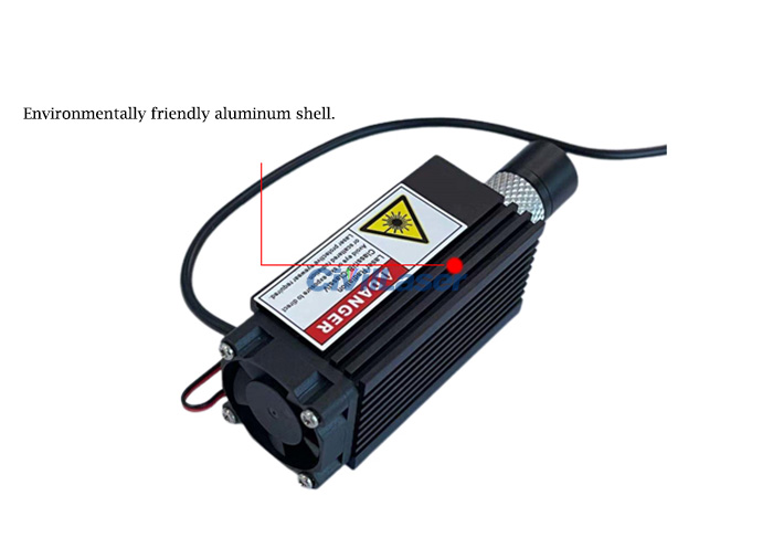 Powell Lens Laser Module 638nm 300~500mW Uniform Line Laser with TTL ...