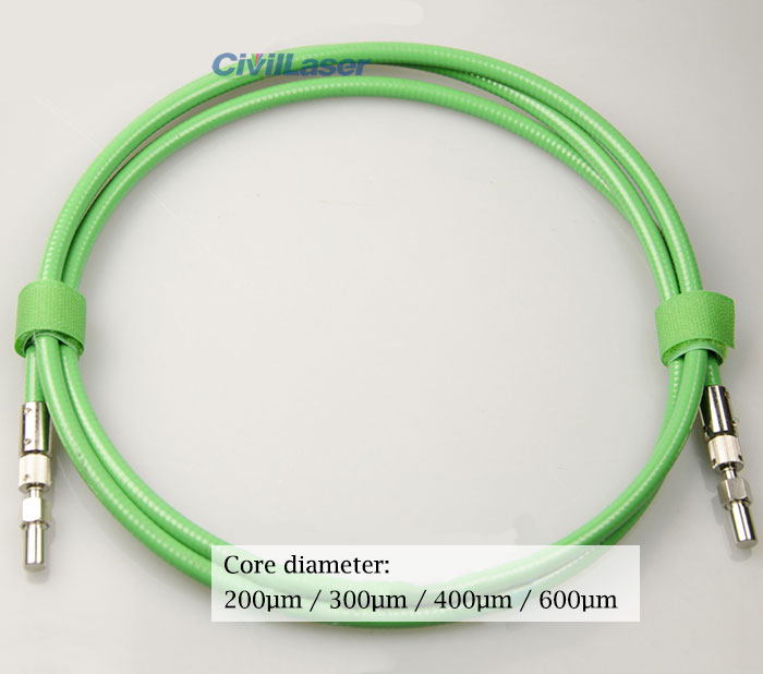 D80 Connectors High-Power Delivery Fiber 200μm~600μm ranging 400nm~2400nm
