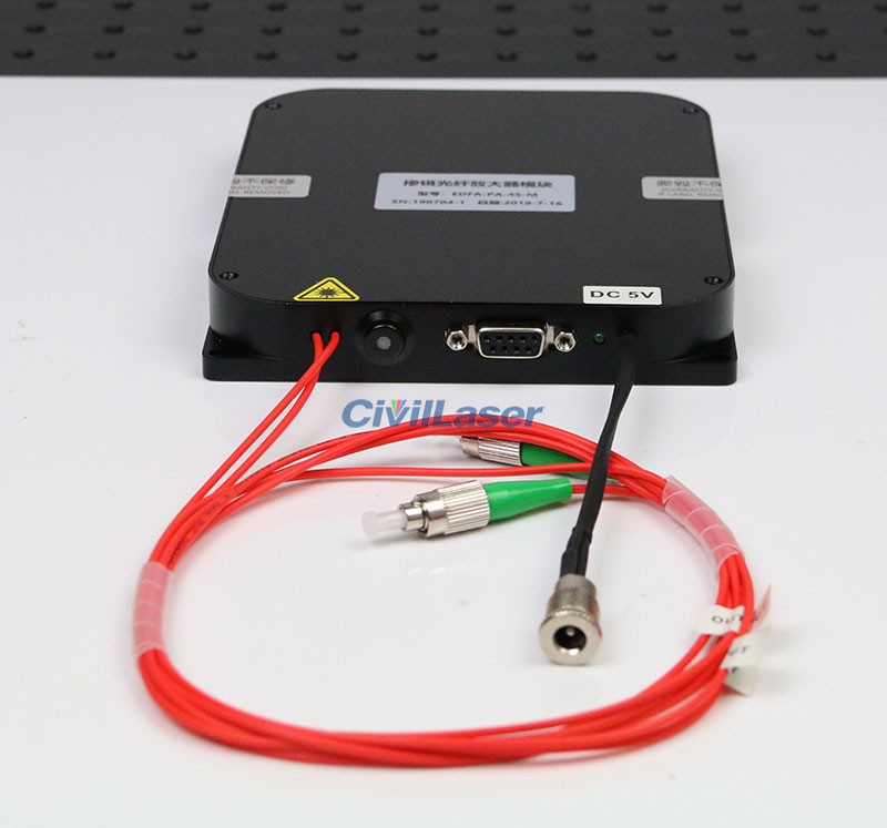 Erbium doped fiber amplifier 35~45dB EDFA Single wavelength Pre ...