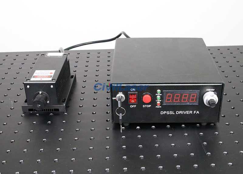 473nm 200mw DPSS laser system CW & modulation working mode