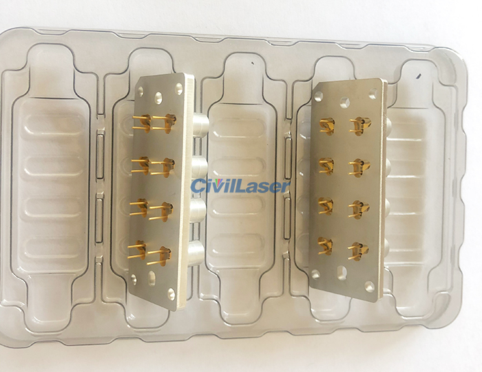 Nichia 455nm 40W 5W*8 High Power 블루 레이저 다이오드 Bank NUBM0E LD Module
