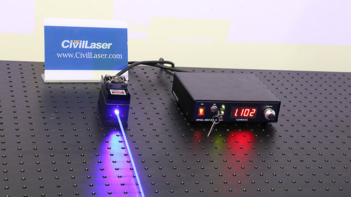 465nm 2W/2.5W Blue Laser with power driver (From CivilLaser)
