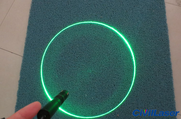 Circle laser module 520nm 50mw green laser module circle laser beam