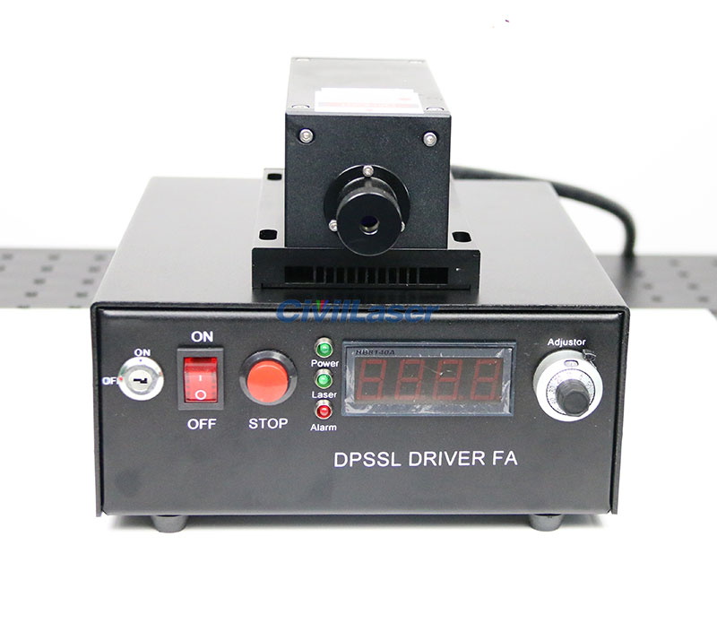 473nm 200mw DPSS laser system CW & modulation working mode