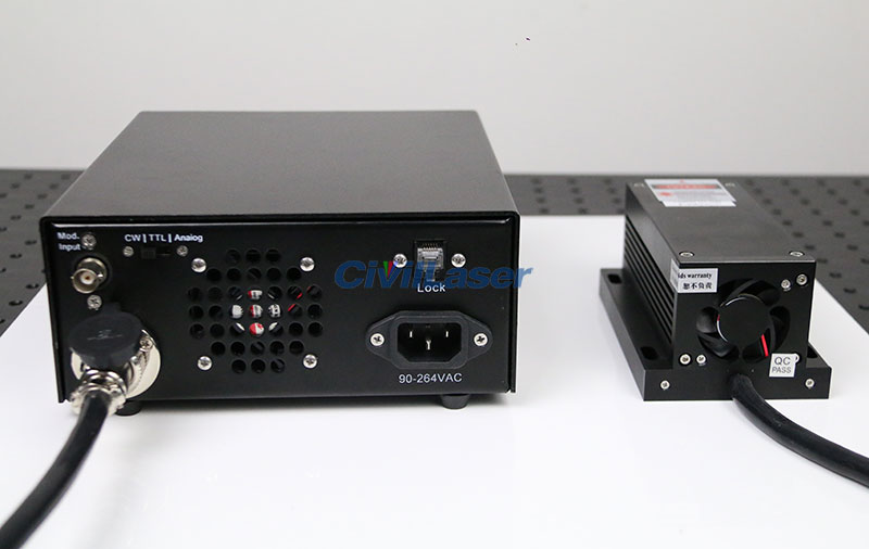 473nm 200mw DPSS laser system CW & modulation working mode