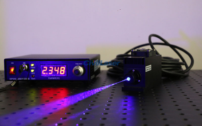 450nm 3W 4W high power semiconductor laser with adjustable power supply