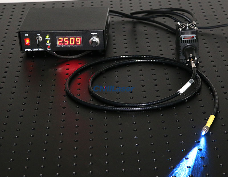 473nm 10mW~200mW blue fiber laser with power supply Support customized