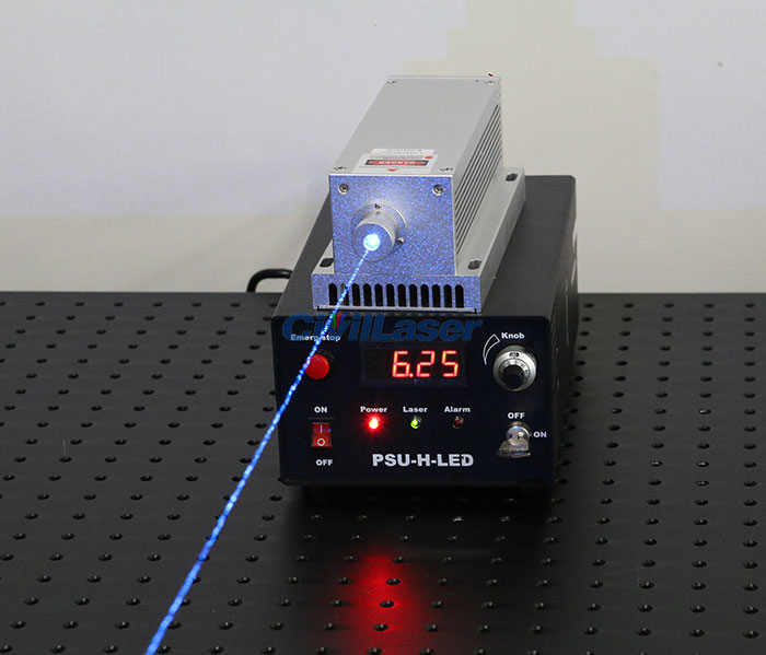 473nm 600mW Blue DPSS 레이저 Diode Pumped 고체 레이저 전원 공급 장치 포함