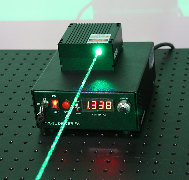 525nm 2000mW 고성능 green laser system