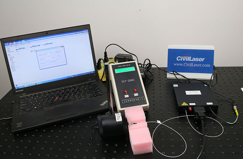 1030nm 400mW 섬유 결합 레이저 PM980 Optic Fiber Output FL-1030-400-PM 모듈 유형