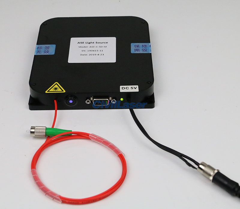 10mW~100mW C-band ASE broadband light source 2dB Gain flattening module ...