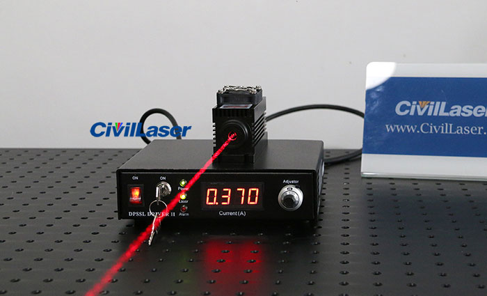 655nm 1000mW Red 반도체 레이저 소형 광점 레이저