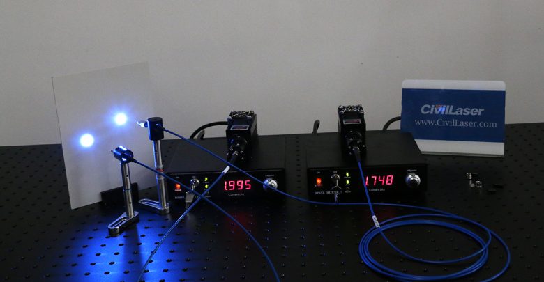 473nm 100mW 다중 모드 파이버 레이저 시스템 - 한국 레이저 뉴스 Korea Laser News