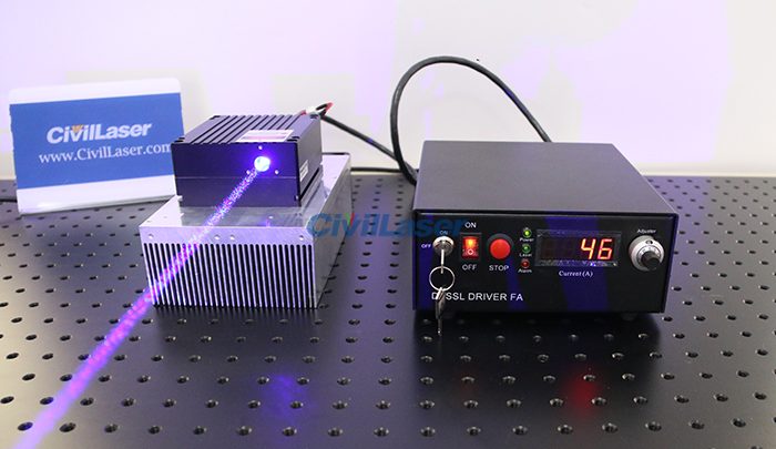 455nm 18W 반도체 레이저 작동 데모 - 한국 레이저 뉴스 Korea Laser News